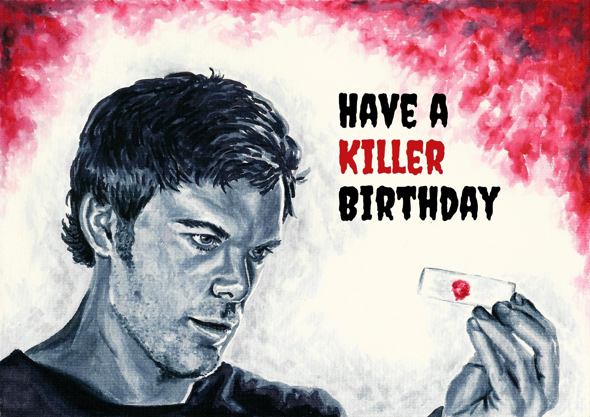 Dexter Birthday Card, Dexter Morgan Card, Dexter TV Series, Serial ...