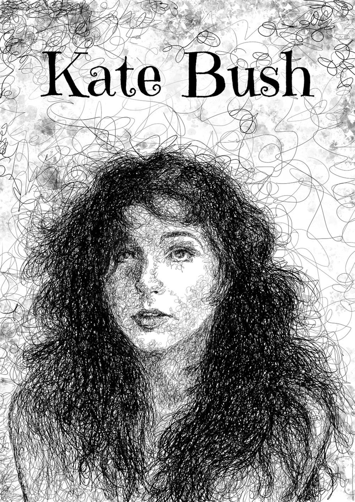 Kate Bush Art Print Unframed, Kate Bush Poster, Kate Bush Wall Art ...