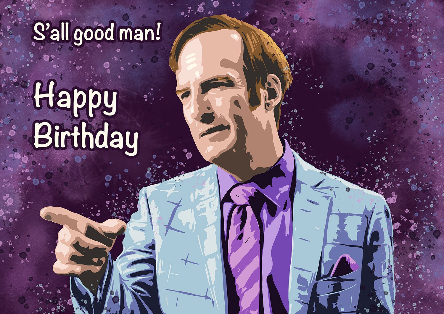 Better Call Saul Birthday Card, Greetings Card, Saul Goodman, Breaking ...