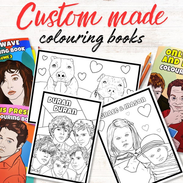 Custom Coloring Book - Etsy