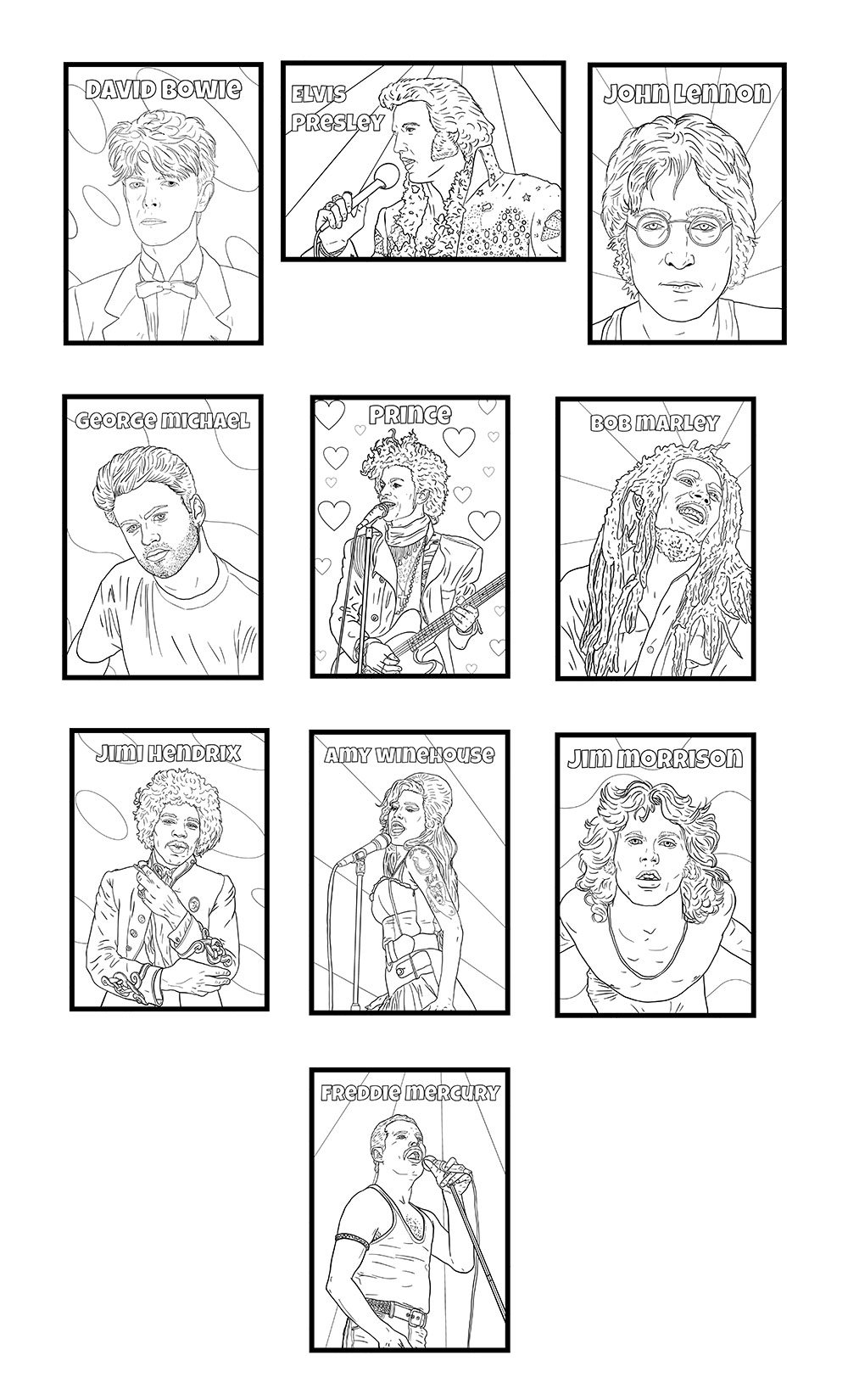 Fallen Legends Colouring Book, Adult Colouring Book, Your Favourite ...