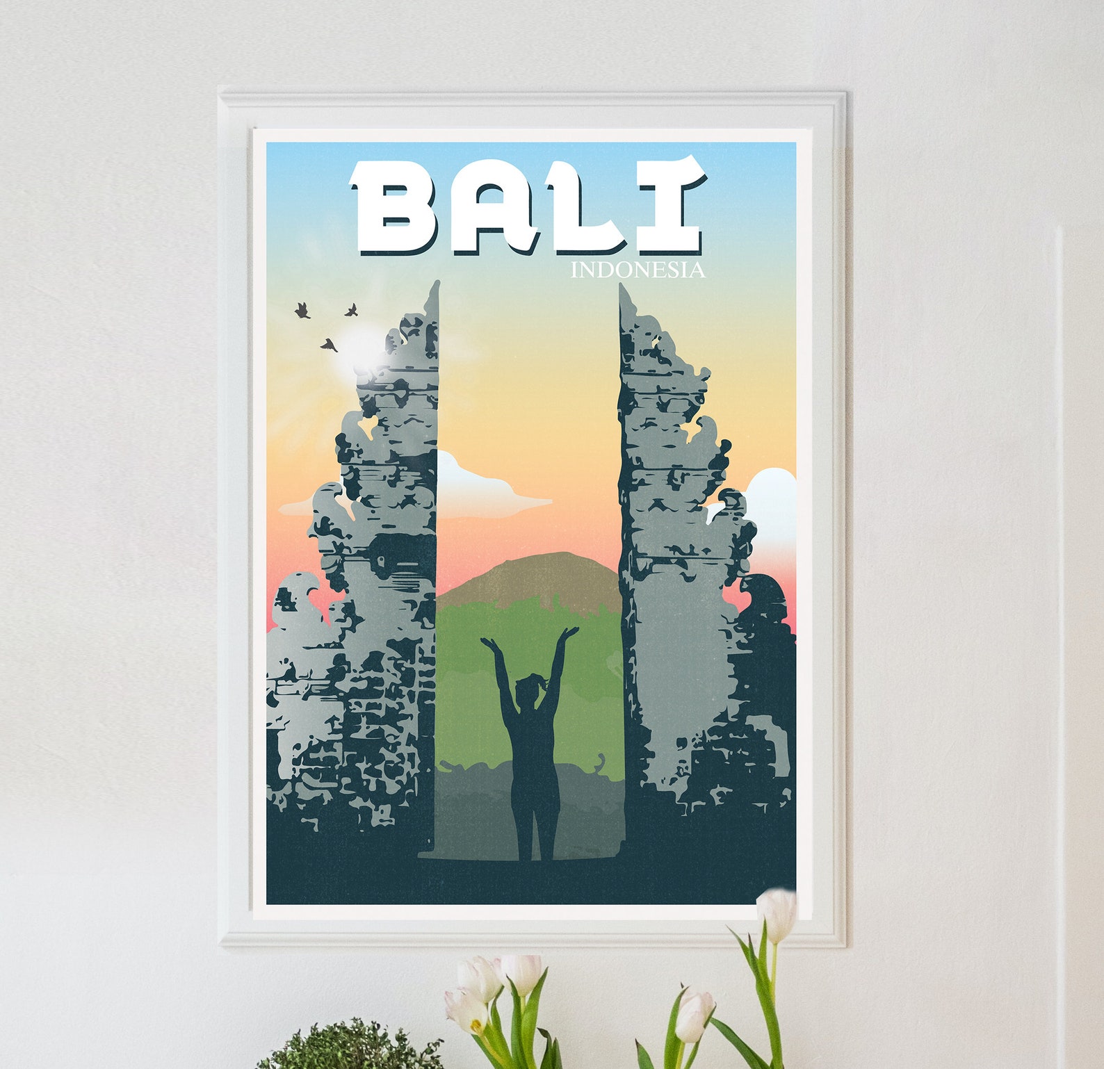 Personalised Bali Poster, Bali Print, Bali Travel Poster, Bali Poster ...