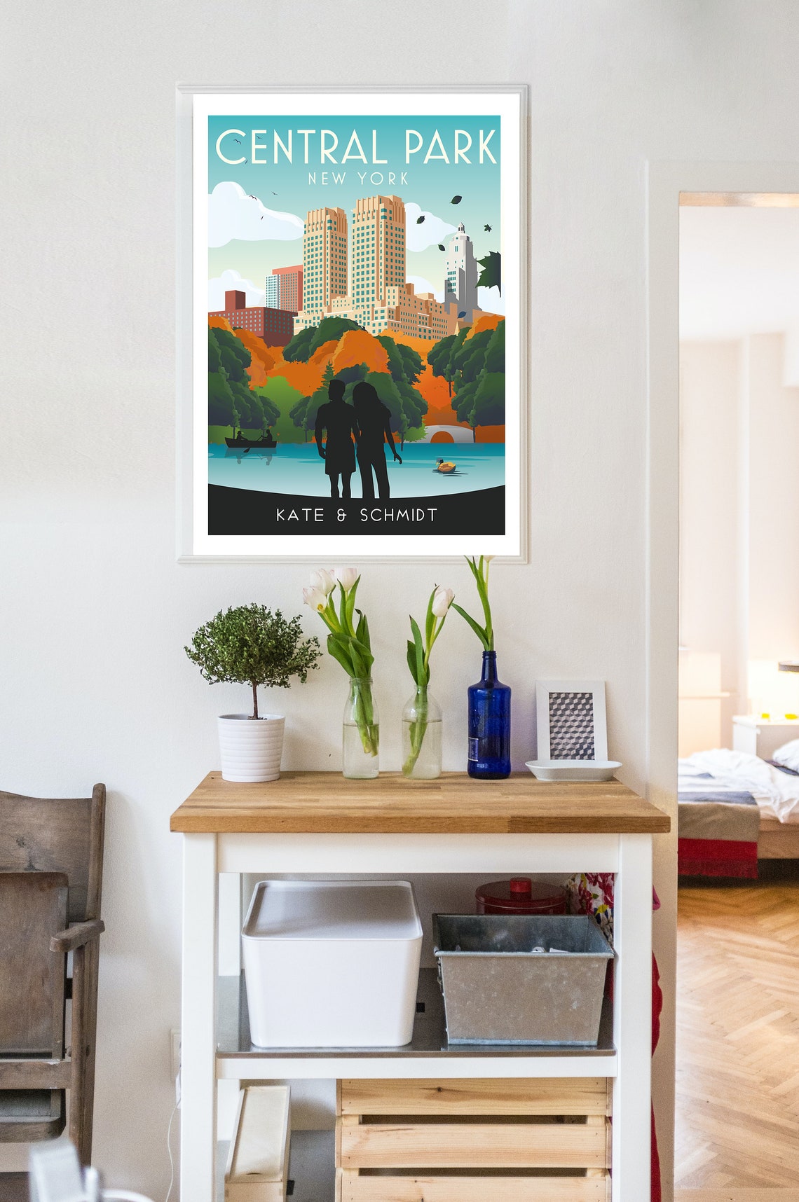 Personalised Central Park Poster, Central Park Print, New York Travel ...