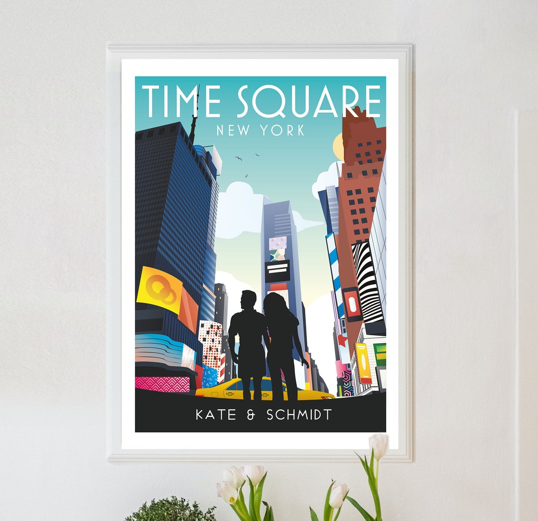 Personalised Times Square Poster, New York Times Square Print, New York ...