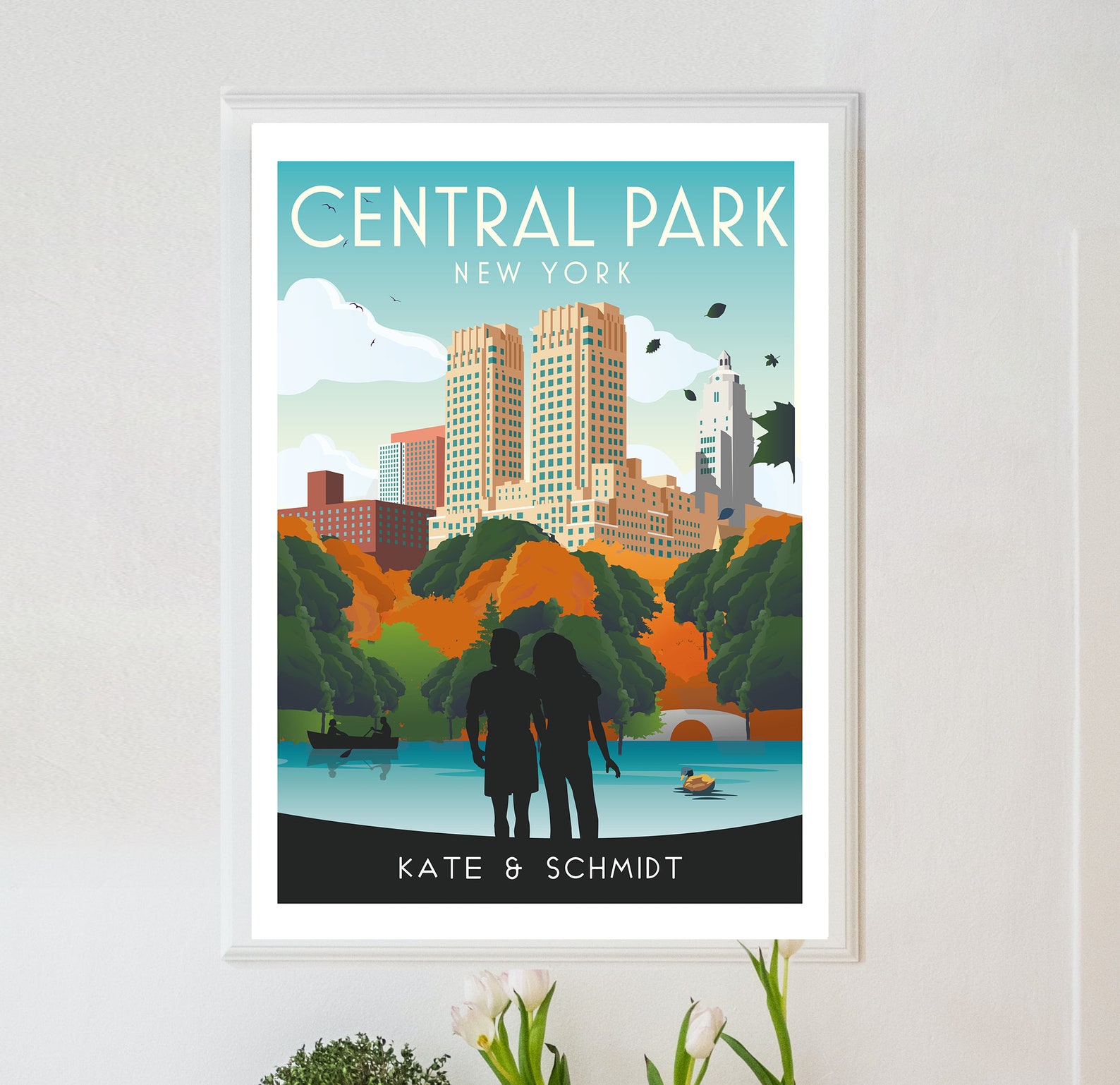 Personalised Central Park Poster, Central Park Print, New York Travel ...