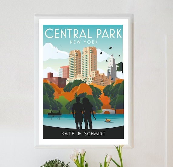 Personalised Central Park Poster Central Park Print New York - Etsy