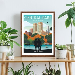 Personalised Central Park Poster, Central Park Print, New York Travel ...