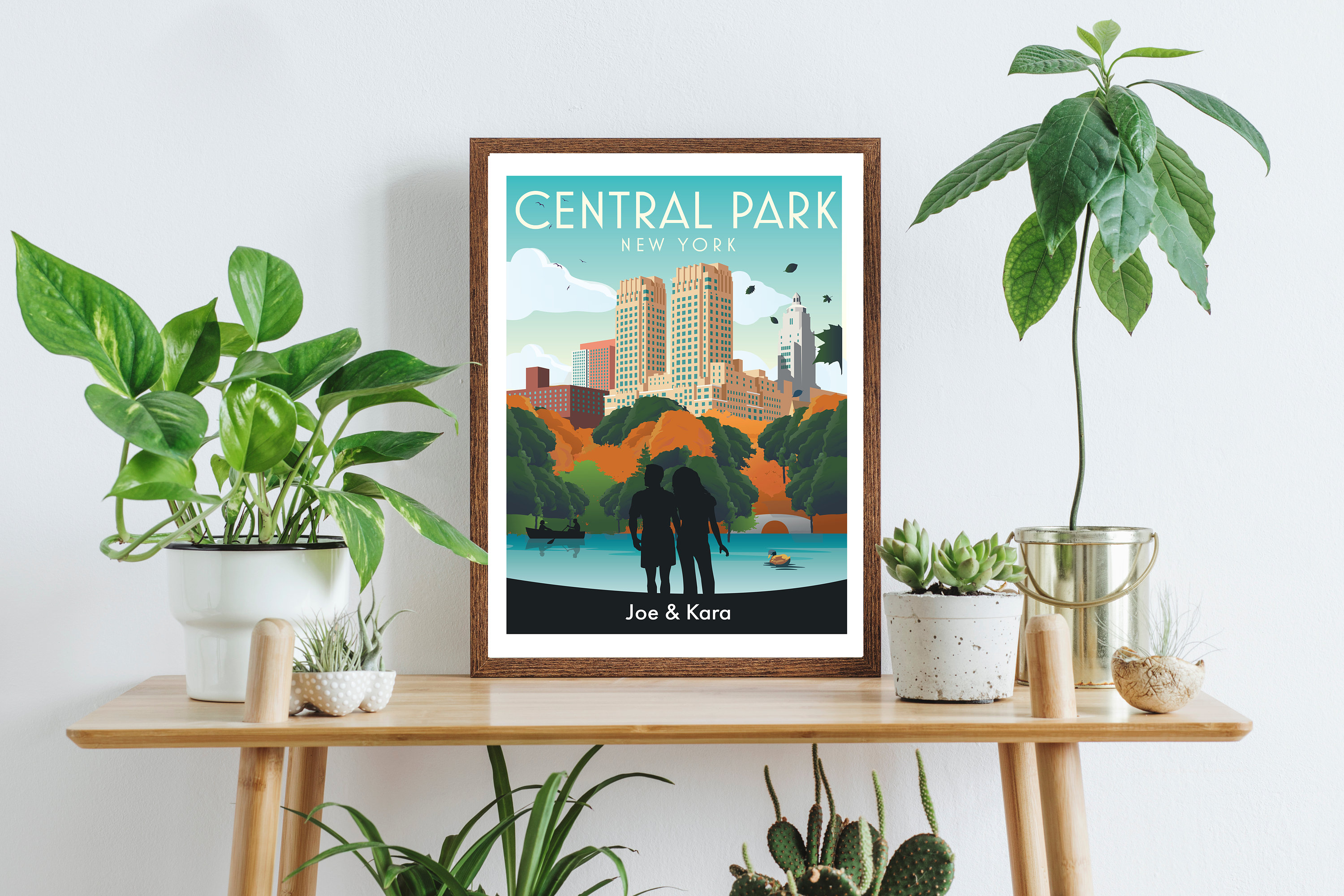 Personalised Central Park Poster, Central Park Print, New York Travel ...