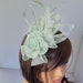 New Aqua Colour Fascinator With Flower Headband and Clip Wedding Hat ...
