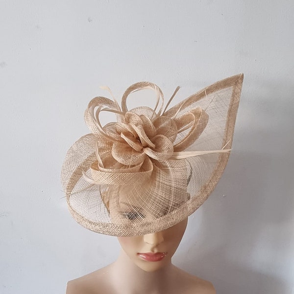 Beige Fascinator Hat - Etsy