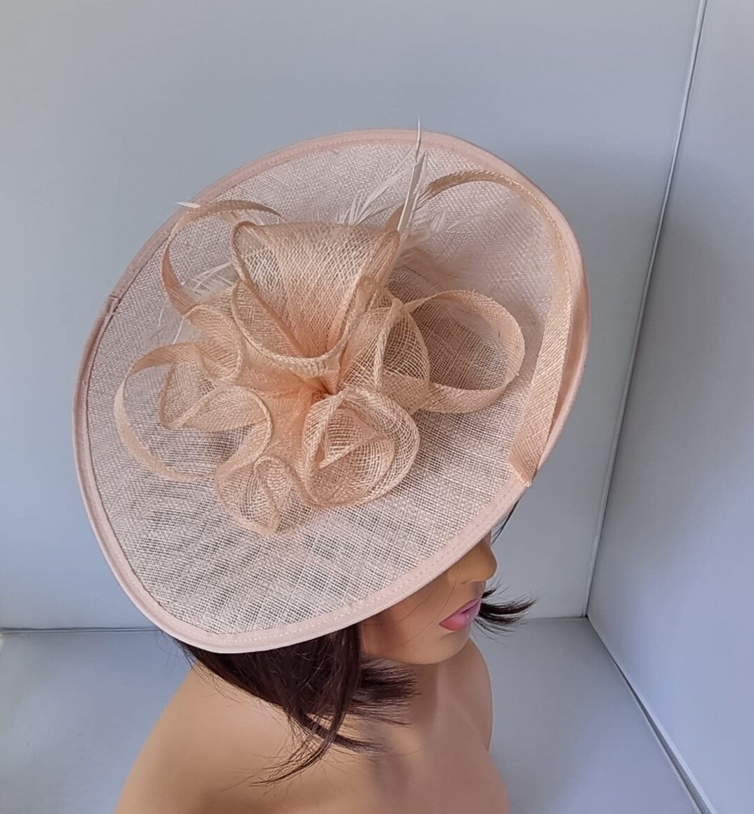 New Pale Pink light Pink Colour Fascinator With Flower - Etsy