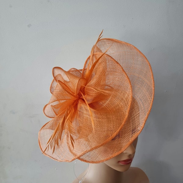 Orange Fascinator - Etsy