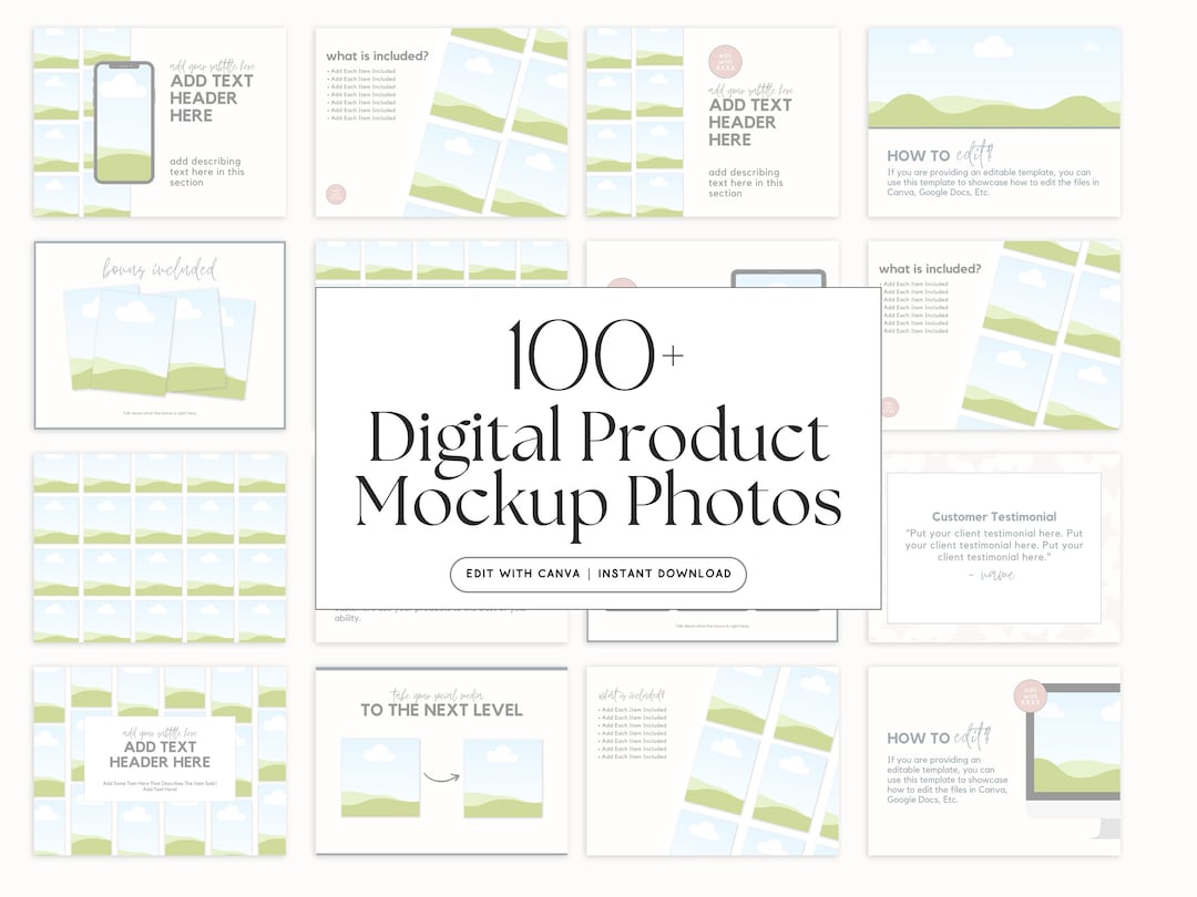 Etsy Listing Mockup Photos Digital Product Mockups Mockup Template ...