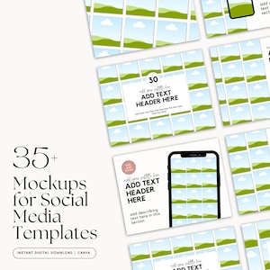 35 Editable Social Media Mock-up Listing Photos, Mockup Templates ...