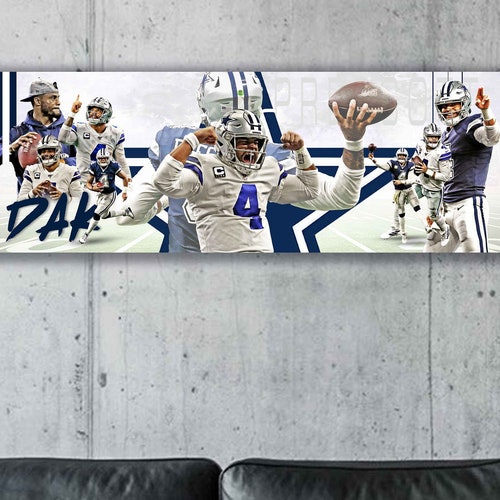 Dak Prescott Canvas Frame Kids Wall Decor Football Fan Man - Etsy