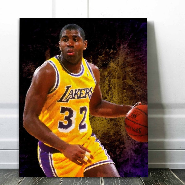 Magic Johnson Poster - Etsy