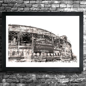Wrigley Field Stadium Poster - Chicago Cubs - Canvas Print, Wall Art ...