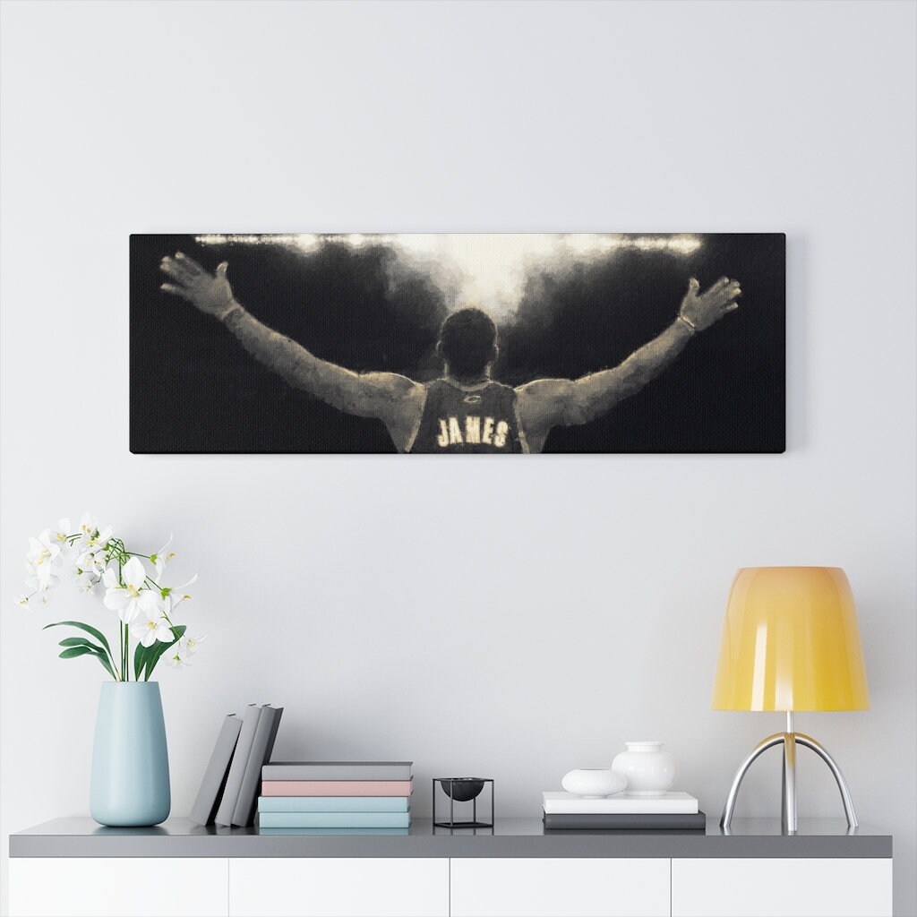 Lebron James Canvas Print - Cleveland Cavaliers - Wall Art, Sports Art ...