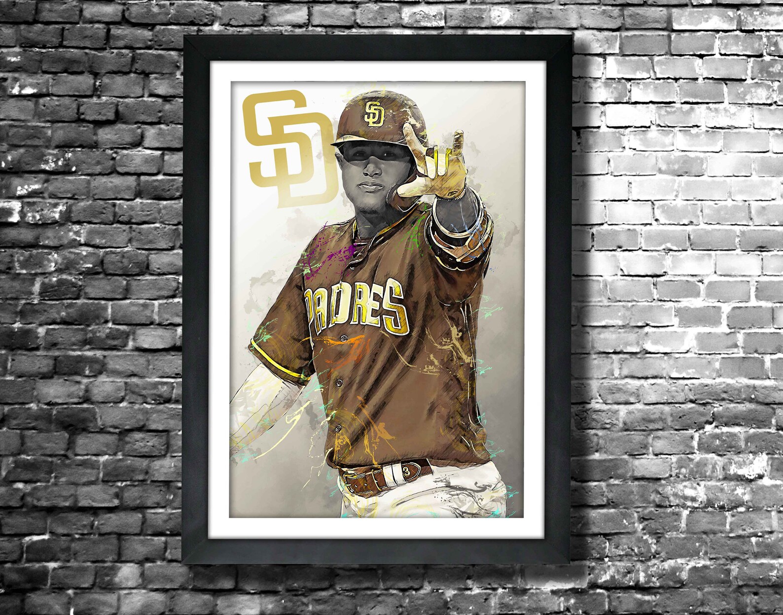 Manny Machado Poster San Diego Padres Canvas Print Wall | Etsy
