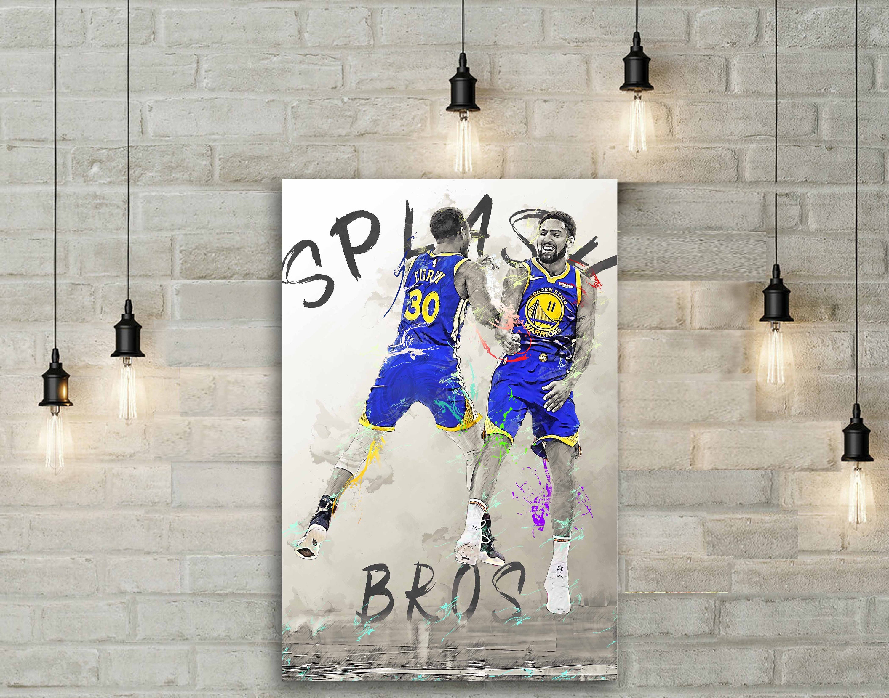 Steph Curry Klay Thompson Poster Golden State Warriors Etsy