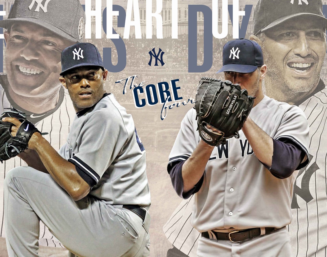 Core Four Canvas Print New York Yankees Wall Art Sports - Etsy