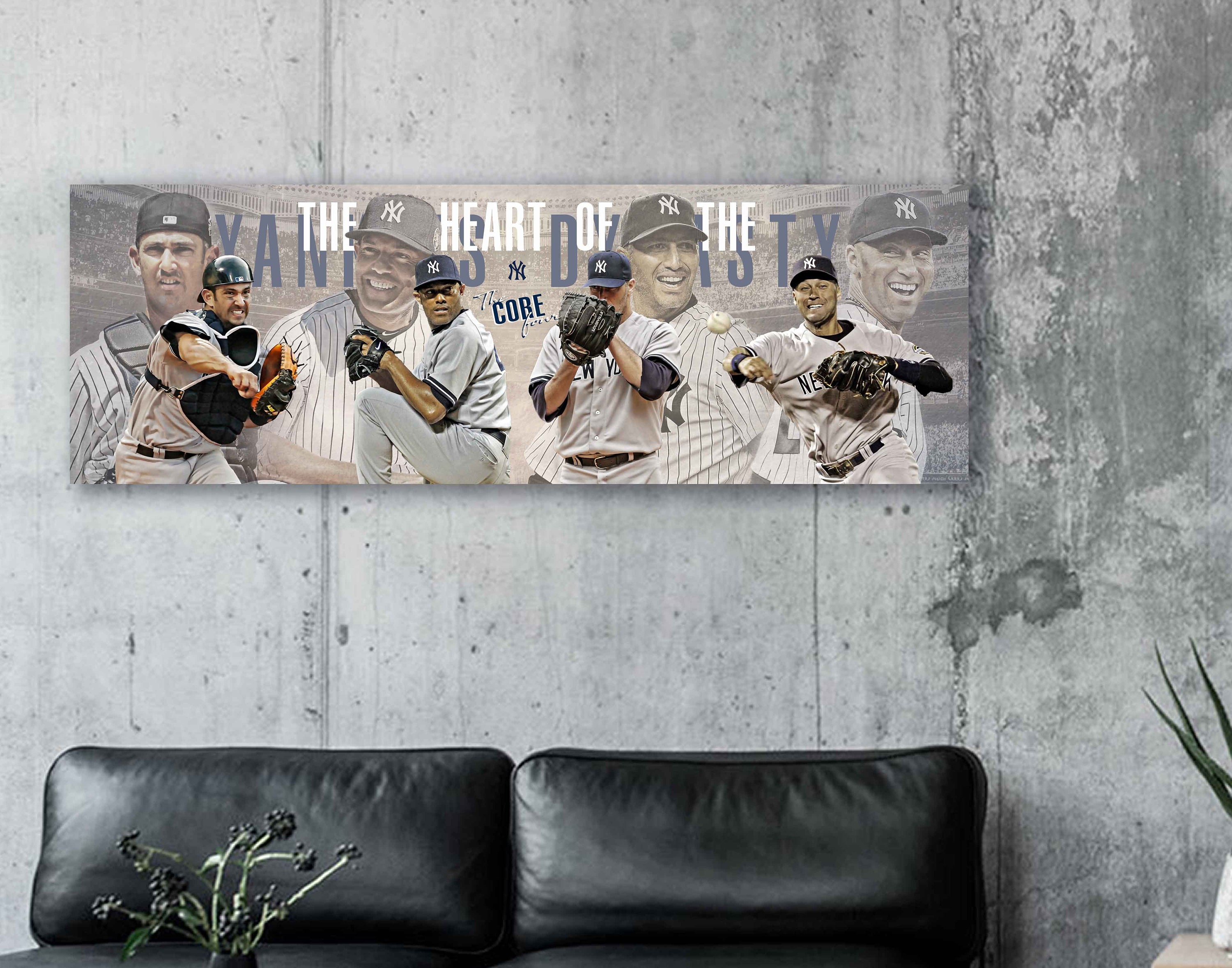 Core Four Canvas Print New York Yankees Wall Art Sports - Etsy