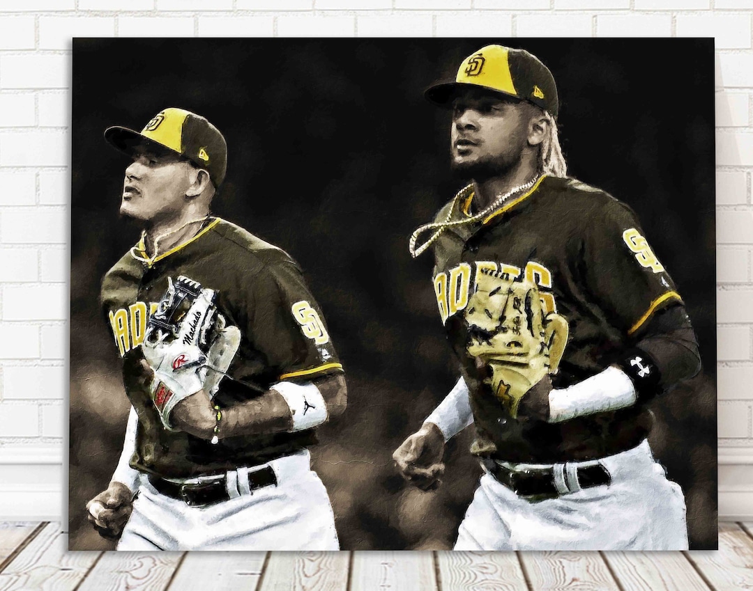 Fernando Tatis Jr and Manny Machado Canvas Print San Diego Padres Wall ...
