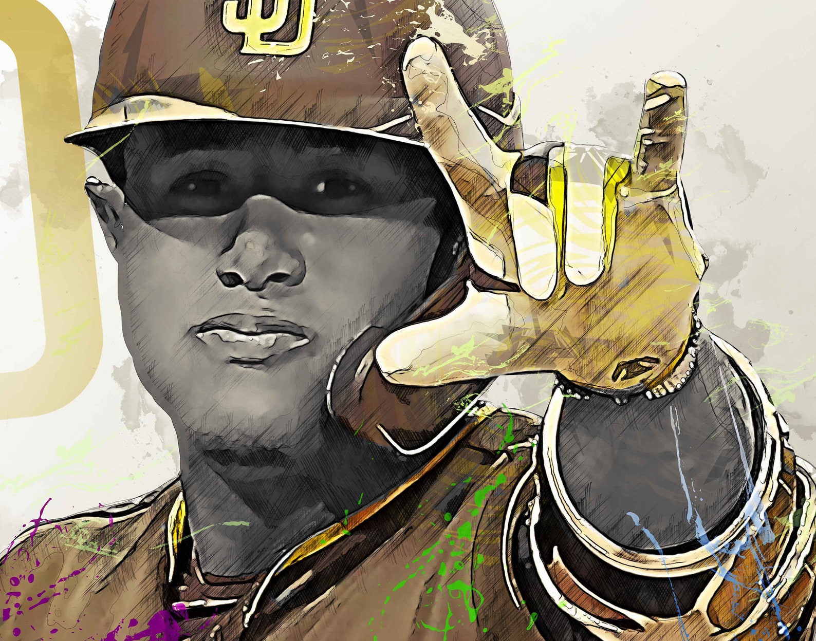 Manny Machado Poster San Diego Padres Canvas Print Wall | Etsy