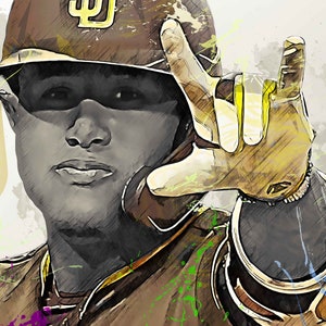 Manny Machado Poster San Diego Padres Canvas Print, Wall Art, Sports ...