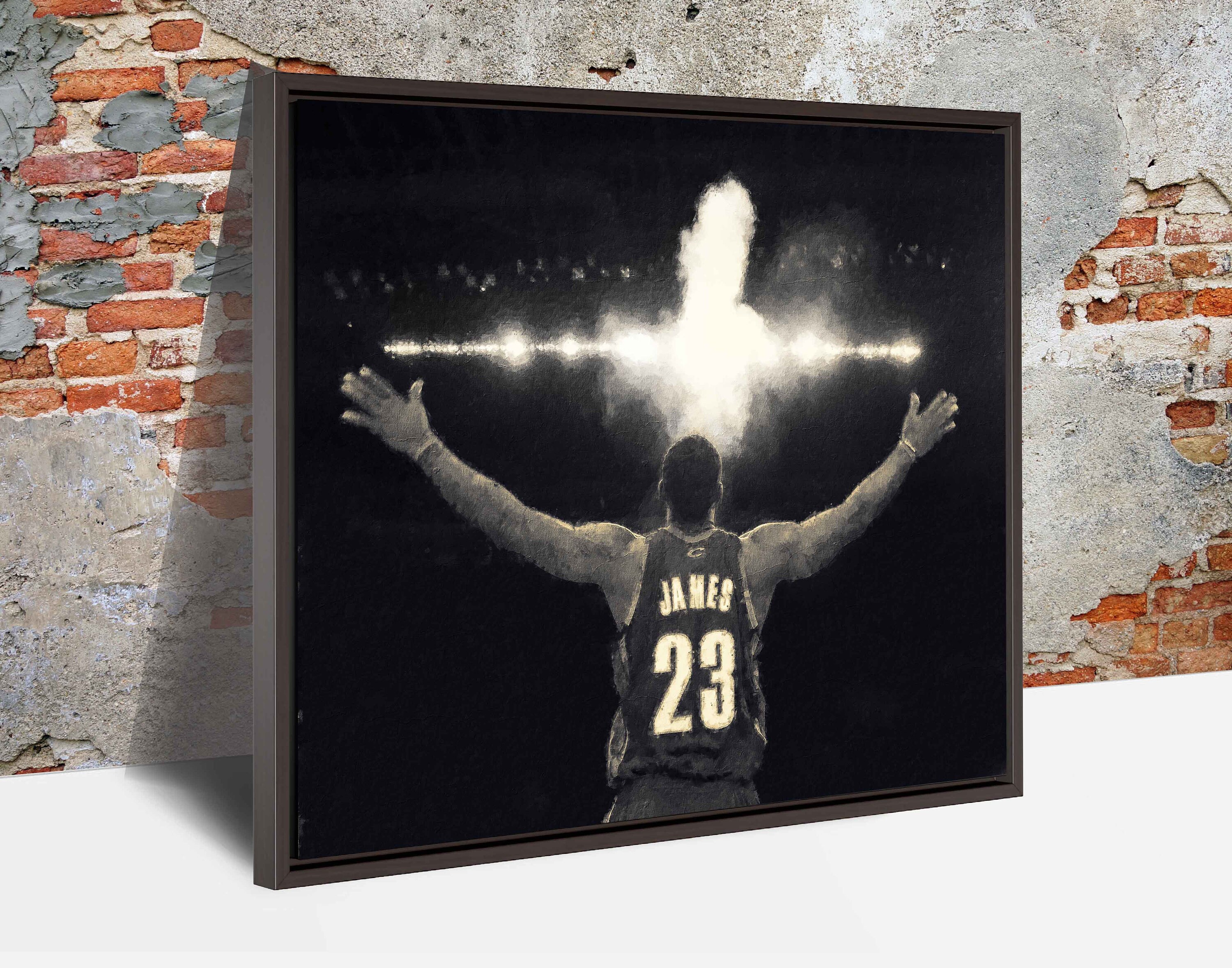 Lebron James Canvas Print - Cleveland Cavaliers - Wall Art, Sports Art ...