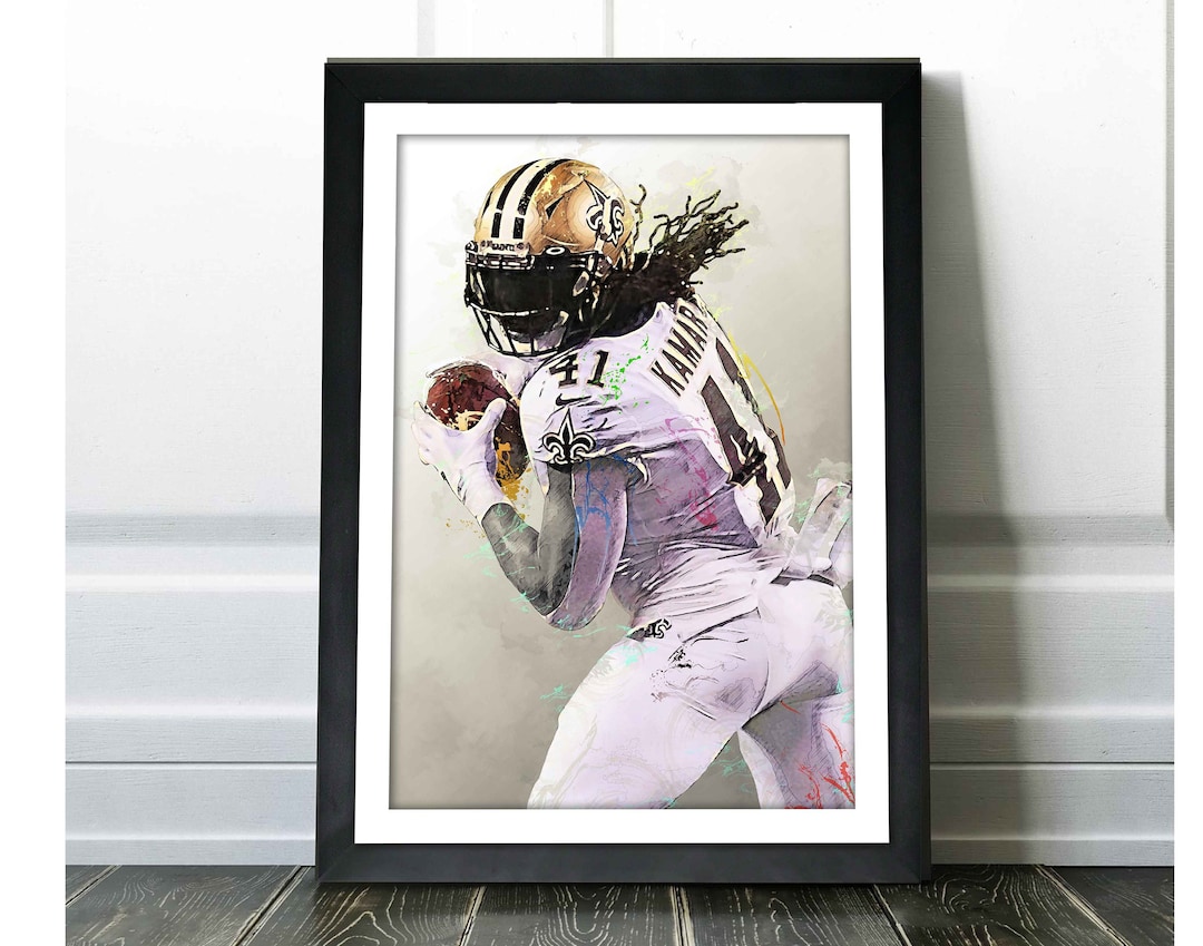 Alvin Kamara Poster New Orleans Saints Canvas Print, Wall Art, Sports ...