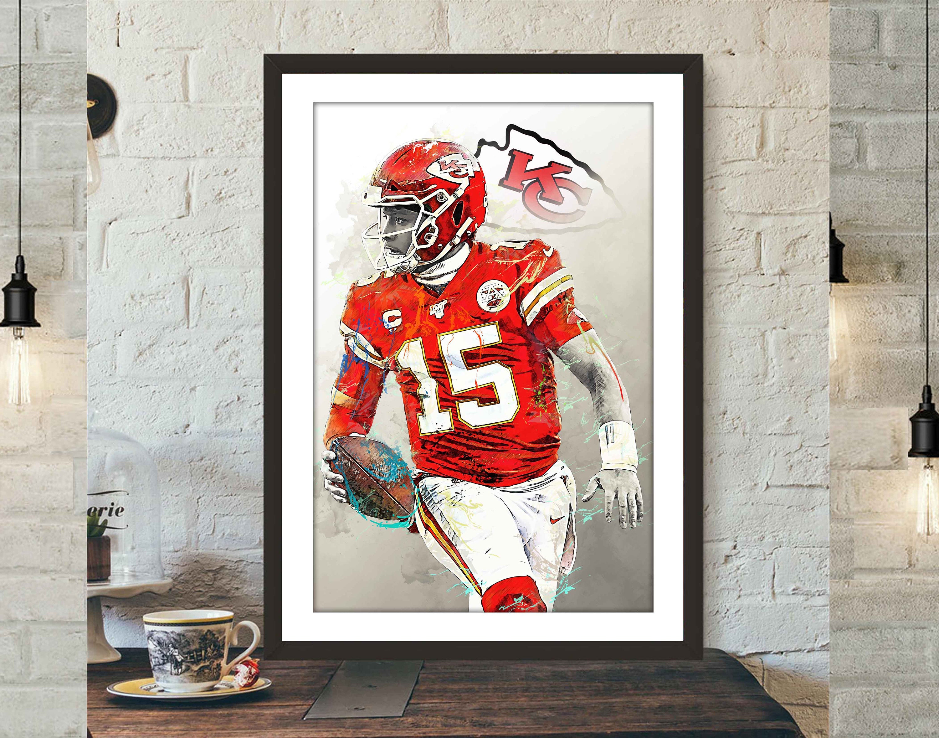 Patrick Mahomes Poster Kansas City Chiefs Canvas Print - Etsy
