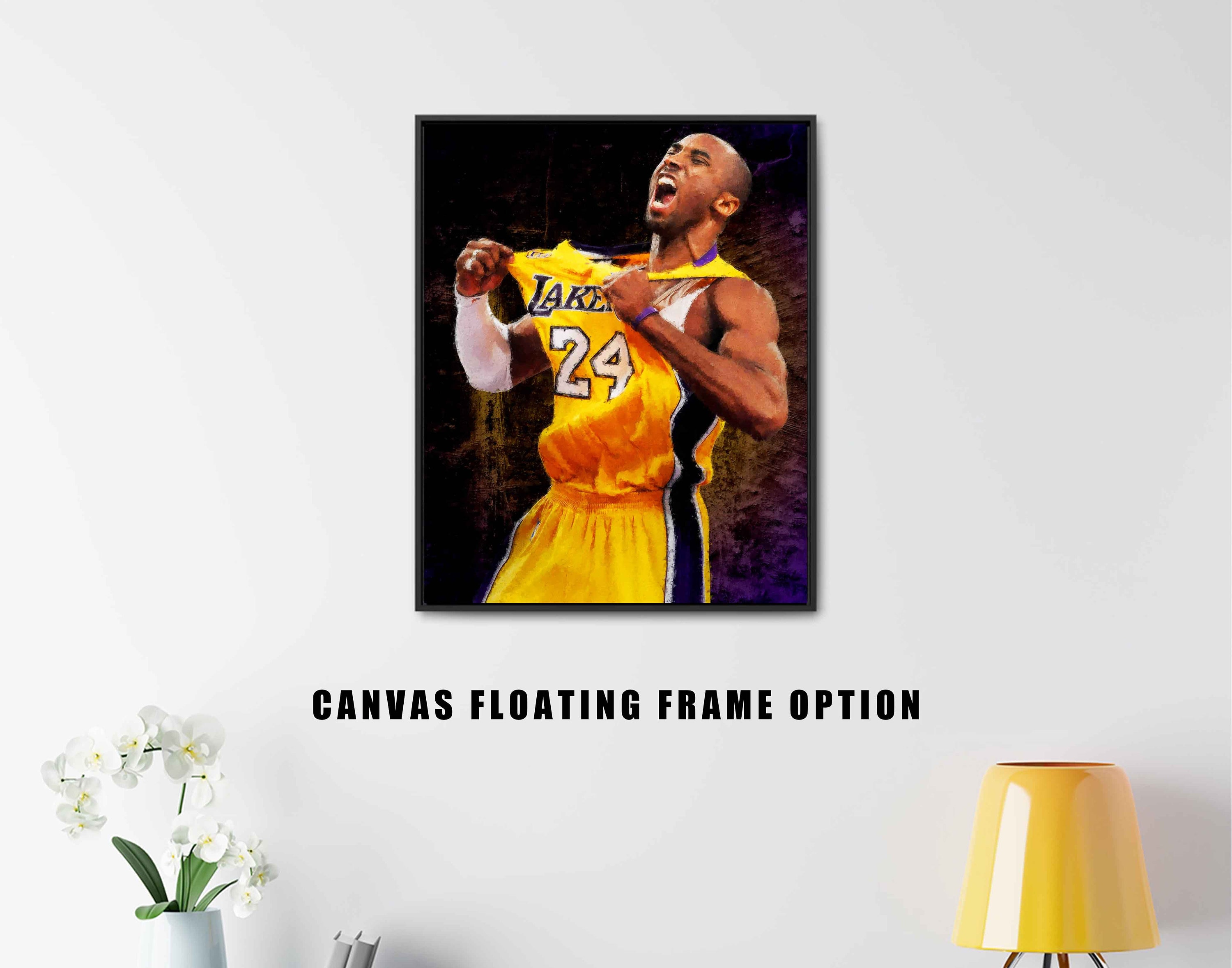 Kobe Bryant Scream Canvas Print Los Angeles Lakers Wall - Etsy