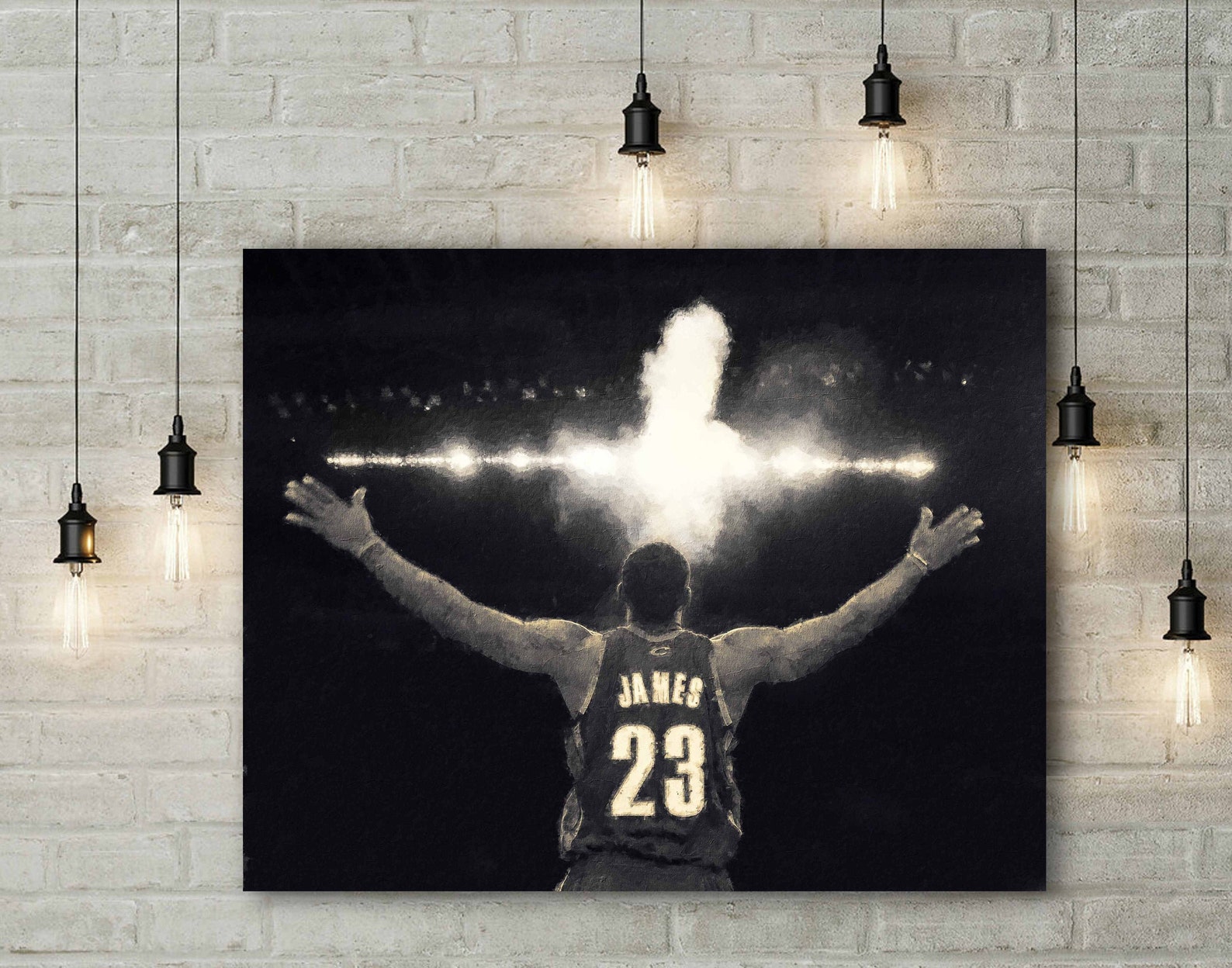 Lebron James Canvas Print - Cleveland Cavaliers - Wall Art, Sports Art ...