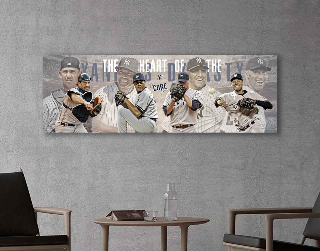 Core Four Canvas Print - New York Yankees - Wall Art, Sports Art Print ...