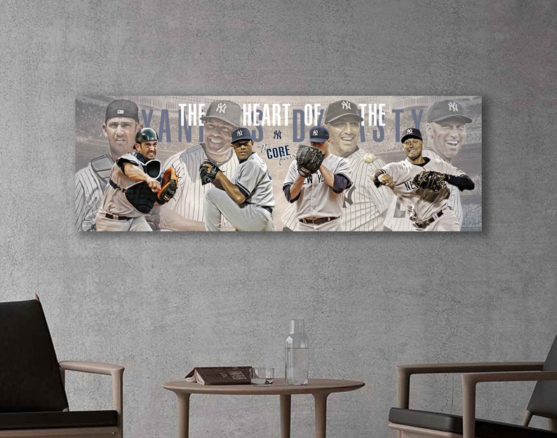Core Four Canvas Print - New York Yankees - Wall Art, Sports Art Print ...