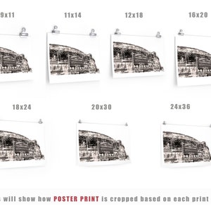 Wrigley Field Stadium Poster - Chicago Cubs - Canvas Print, Wall Art ...