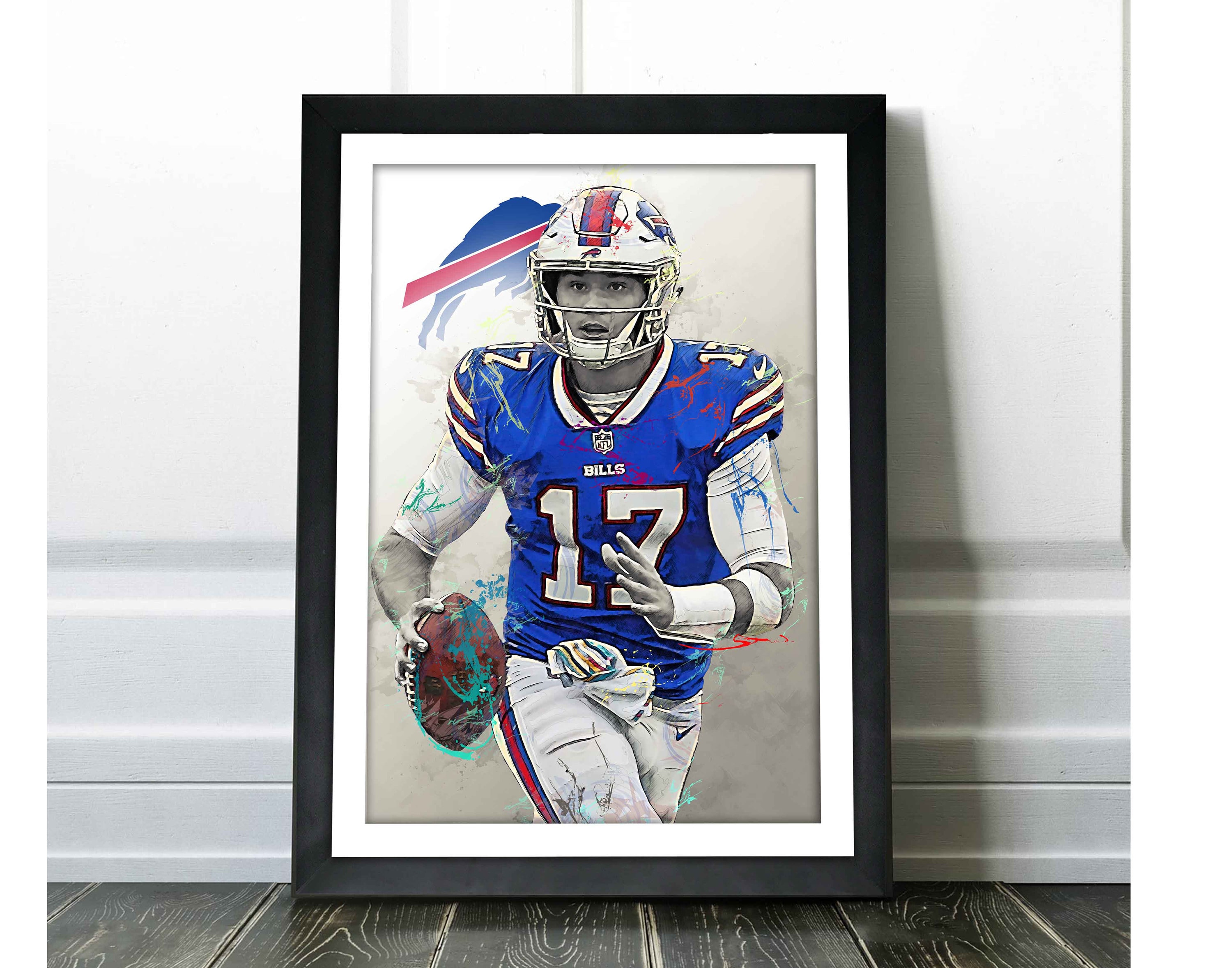 Josh Allen Poster Buffalo Bills Canvas Print Wall Art - Etsy