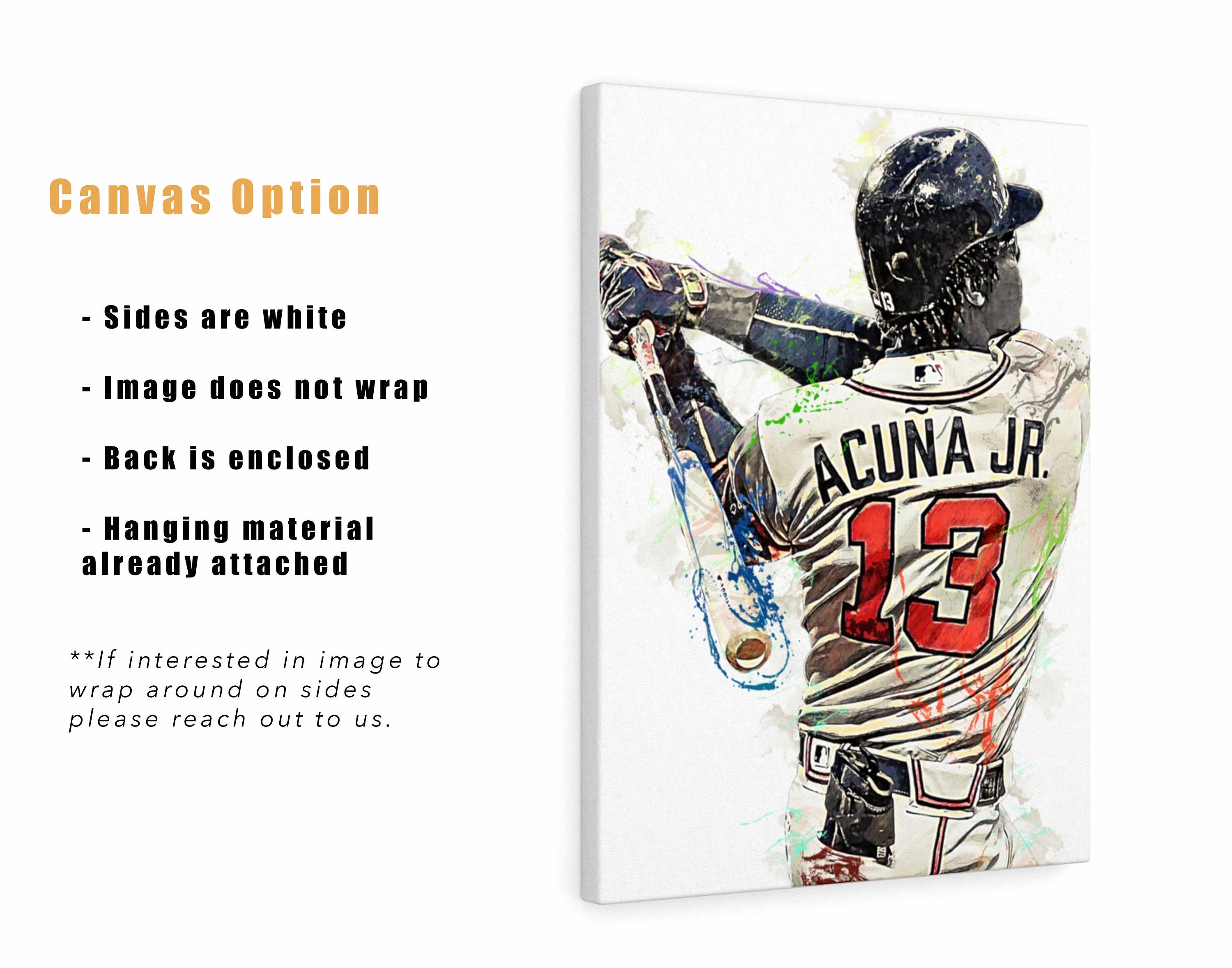 Ronald Acuna Jr Poster - Atlanta Braves - Canvas Print, Wall Art ...