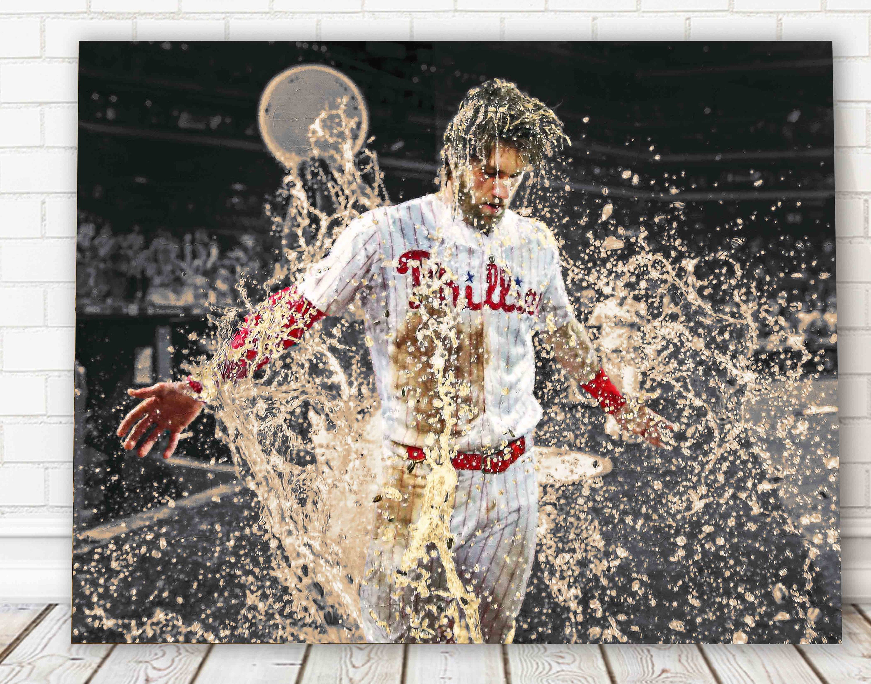 Bryce Harper Canvas Print Philadelphia Phillies Wall Art - Etsy