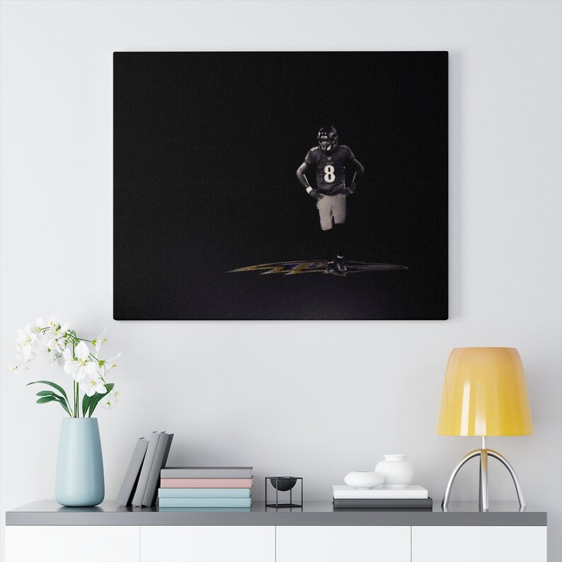 Lamar Jackson Canvas Print Baltimore Ravens Wall Art - Etsy