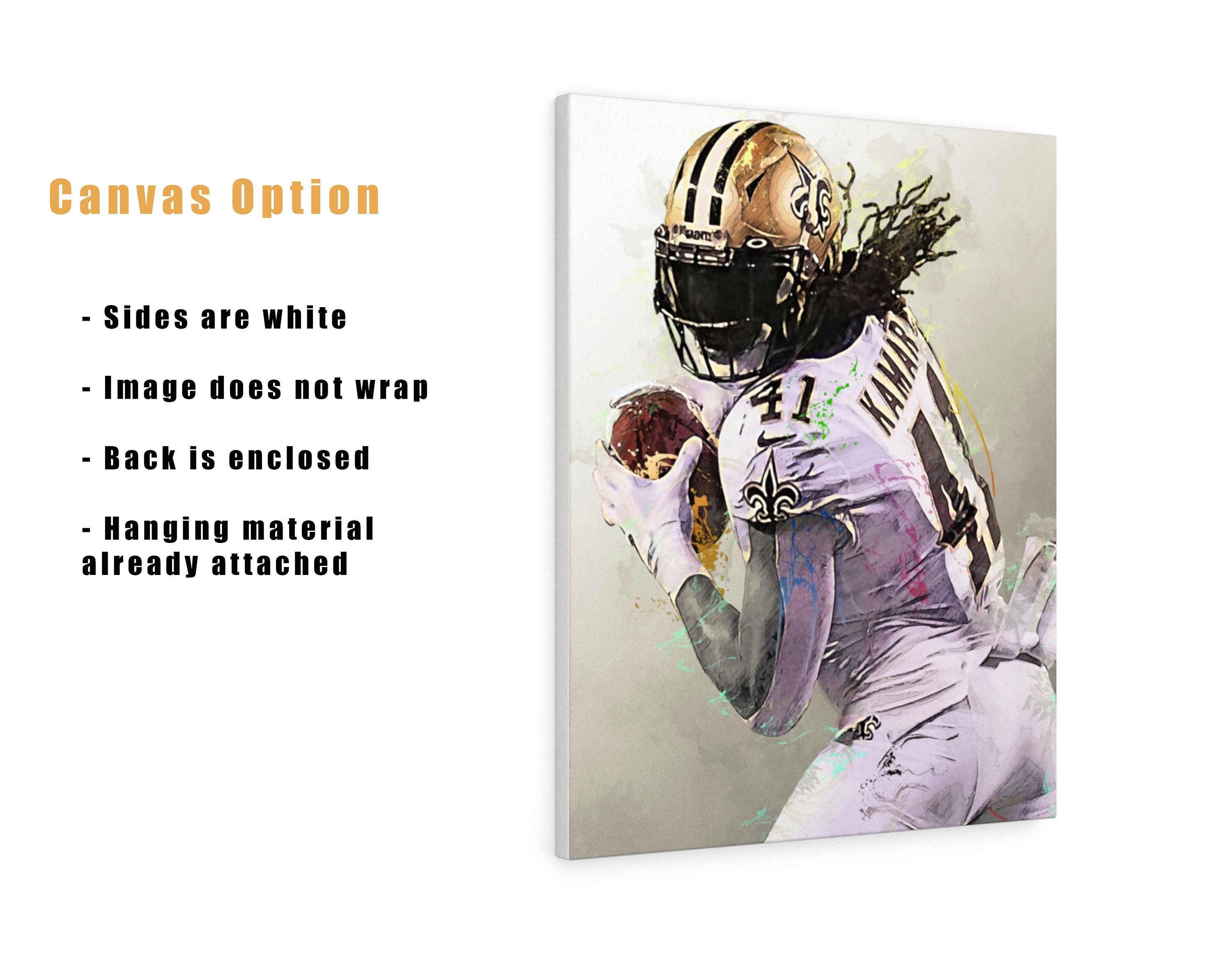 Alvin Kamara Poster New Orleans Saints Canvas Print Wall | Etsy