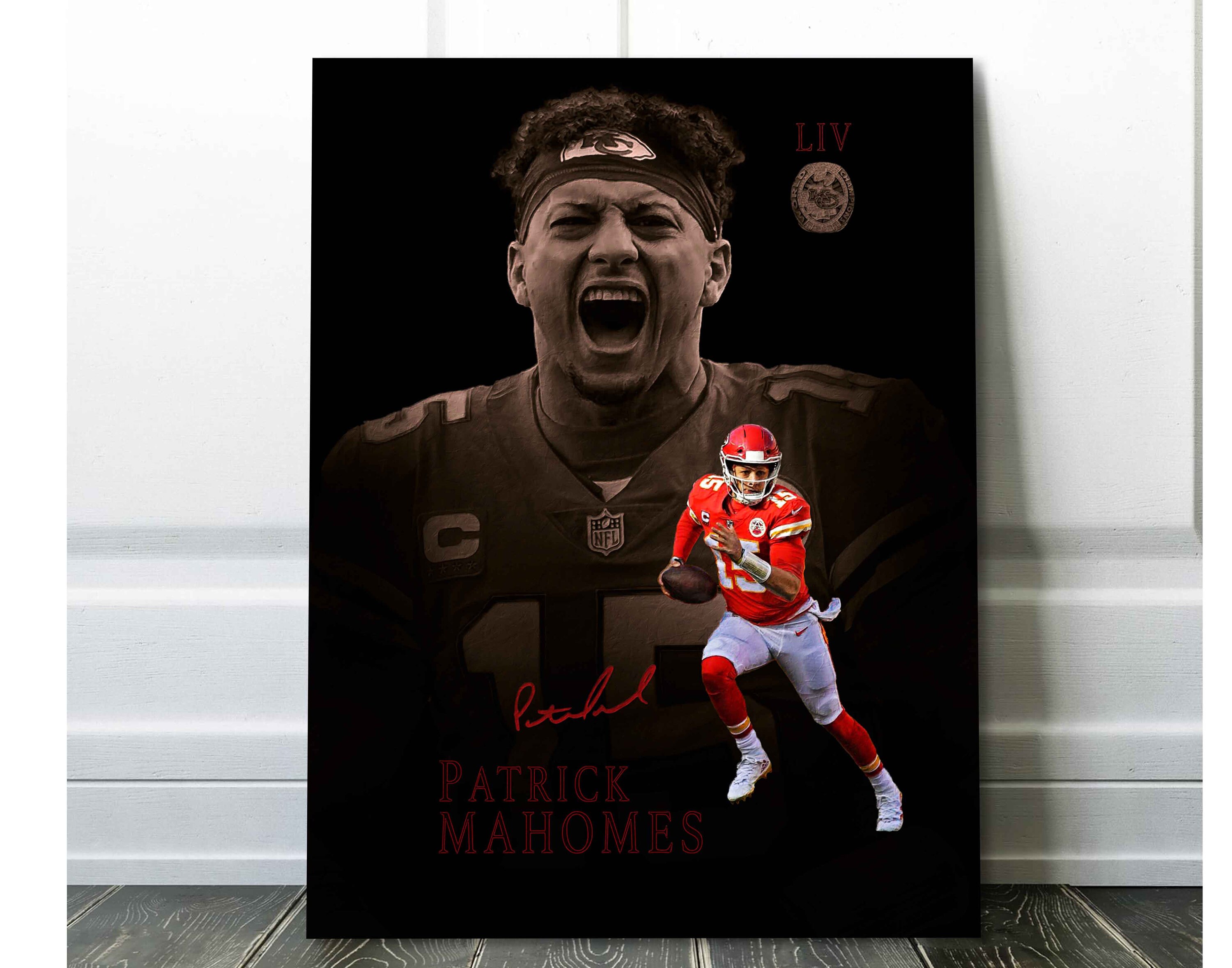 Patrick Mahomes Len Dawson Canvas Print Kansas City Chiefs - Etsy