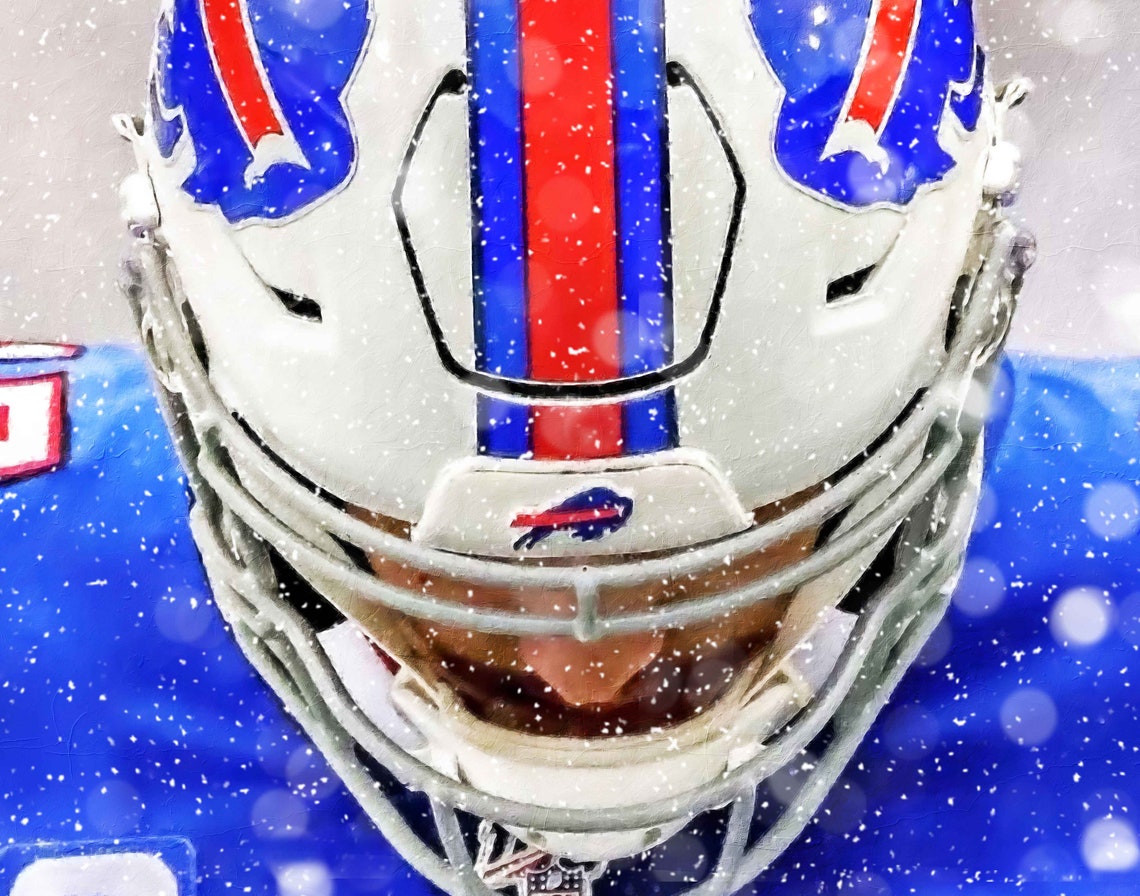 Josh Allen Canvas Print Buffalo Bills Wall Art Sports Art - Etsy