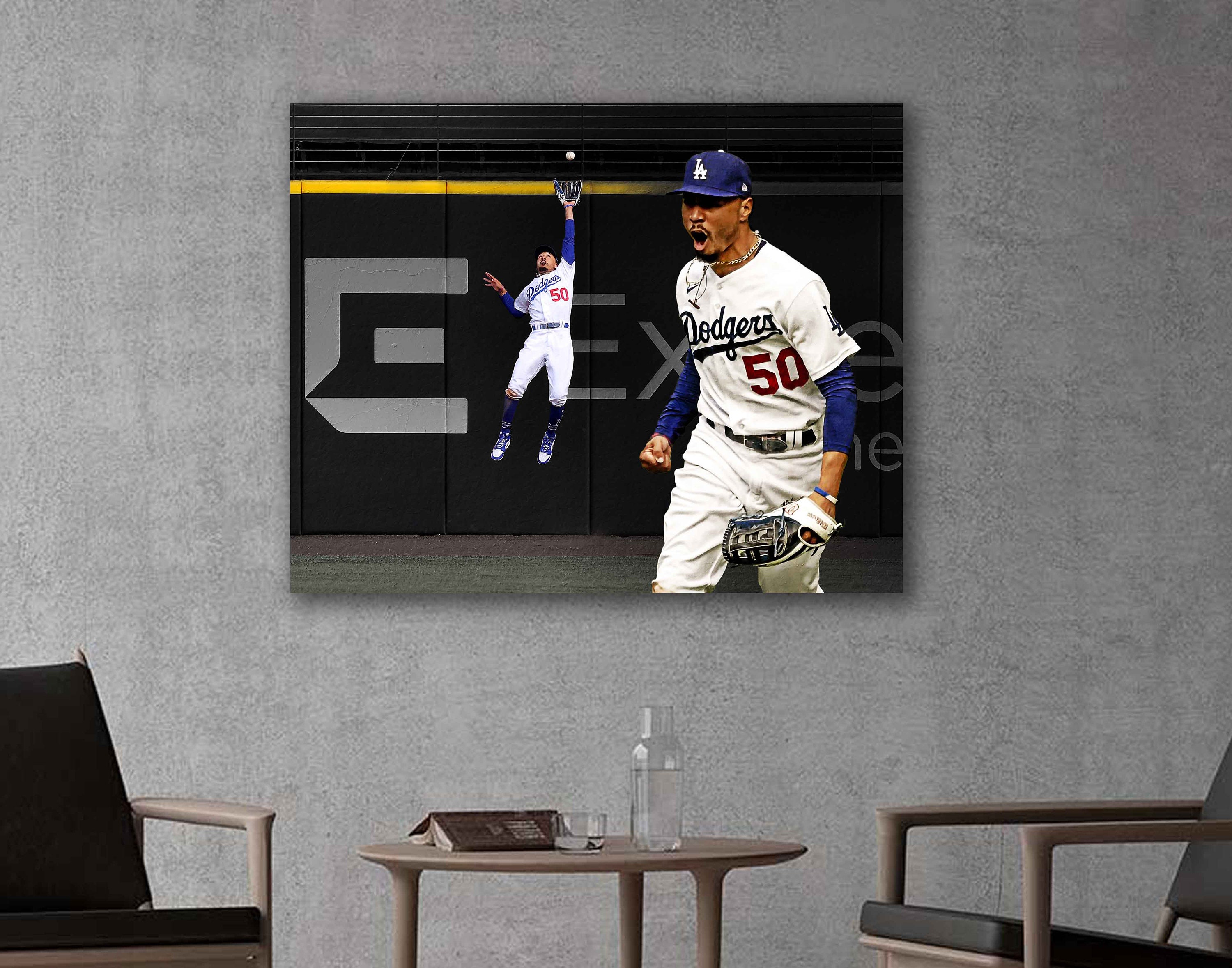 Mookie Betts Canvas Print Los Angeles Dodgers Wall Art - Etsy