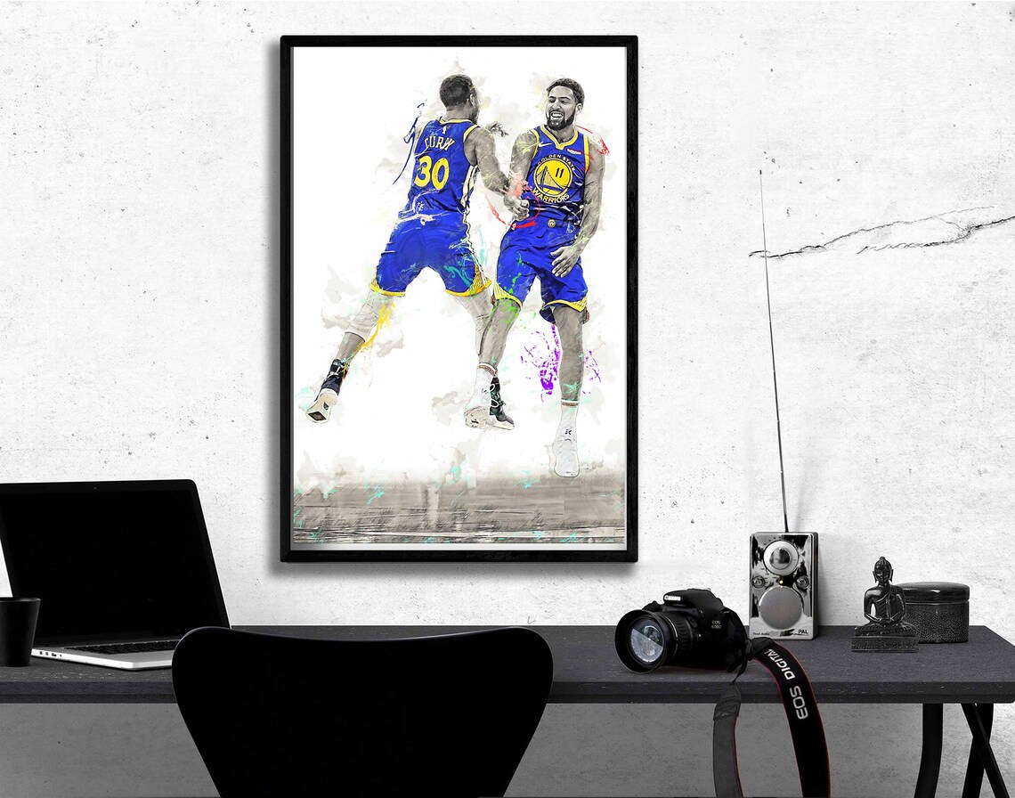 Steph Curry Klay Thompson Poster Golden State Warriors Etsy
