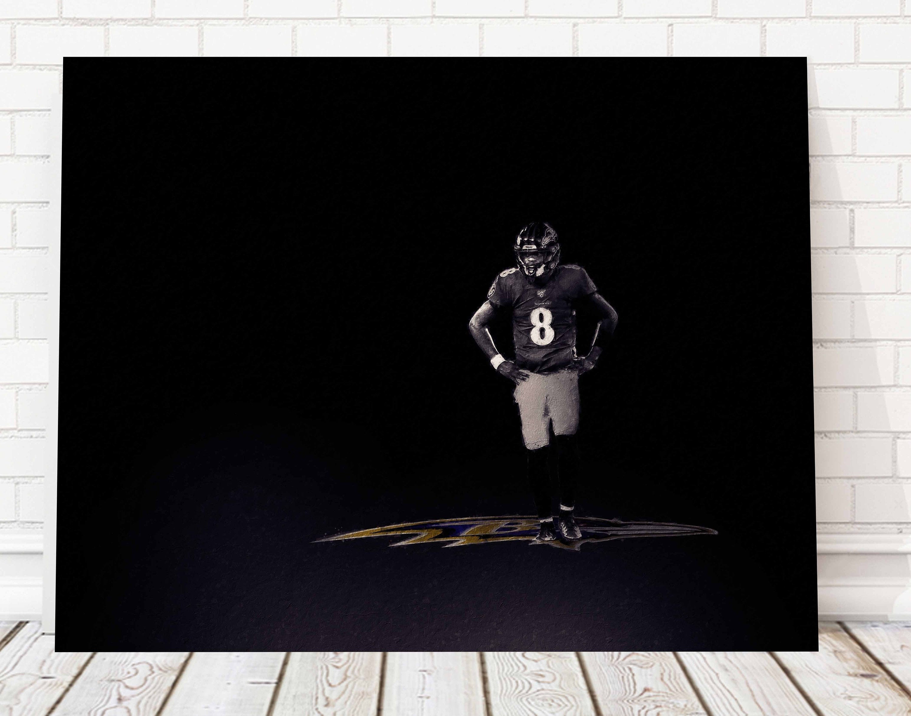 Lamar Jackson Canvas Print Baltimore Ravens Wall Art | Etsy