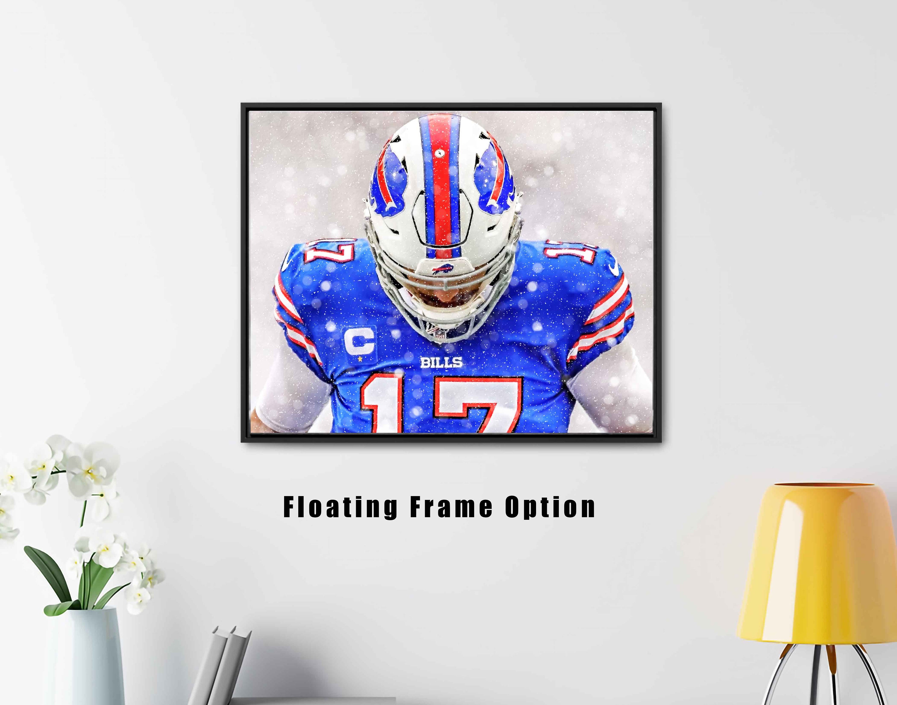 Josh Allen Canvas Print Buffalo Bills Wall Art Sports Art - Etsy