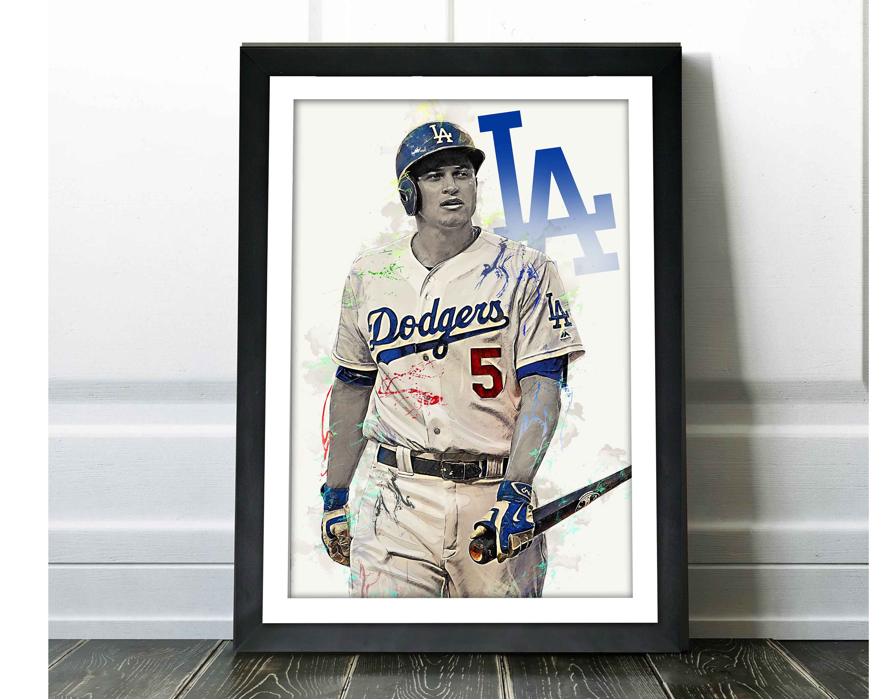 Corey Seager Poster Los Angeles Dodgers Canvas Print Wall - Etsy.de
