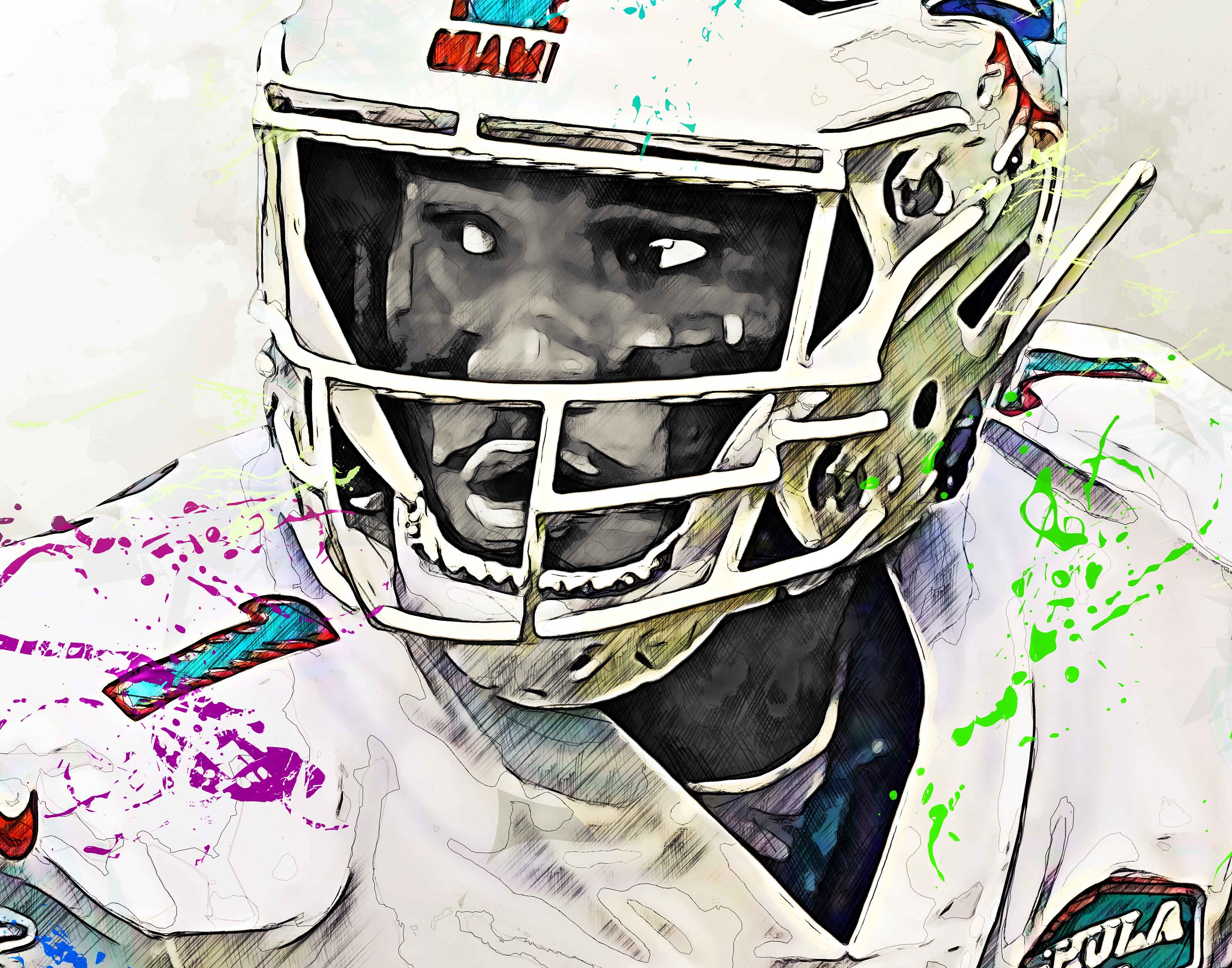Tua Tagovailoa Poster - Miami Dolphins - Canvas Print, Wall Art, Sports ...